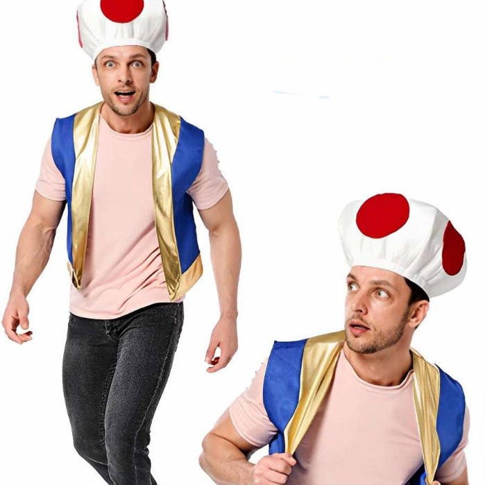 💥Malaysia Ready Stock💥Cosplay Clothing Men Halloween Super Mario Bros ...
