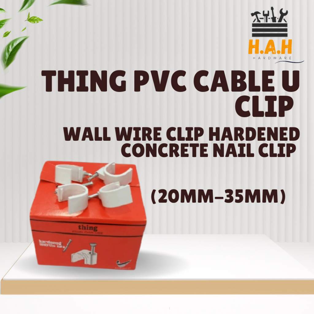 [THING] Heavy Duty Cable Clip PVC Cable U Clip Wall Wire Clip Hardened ...