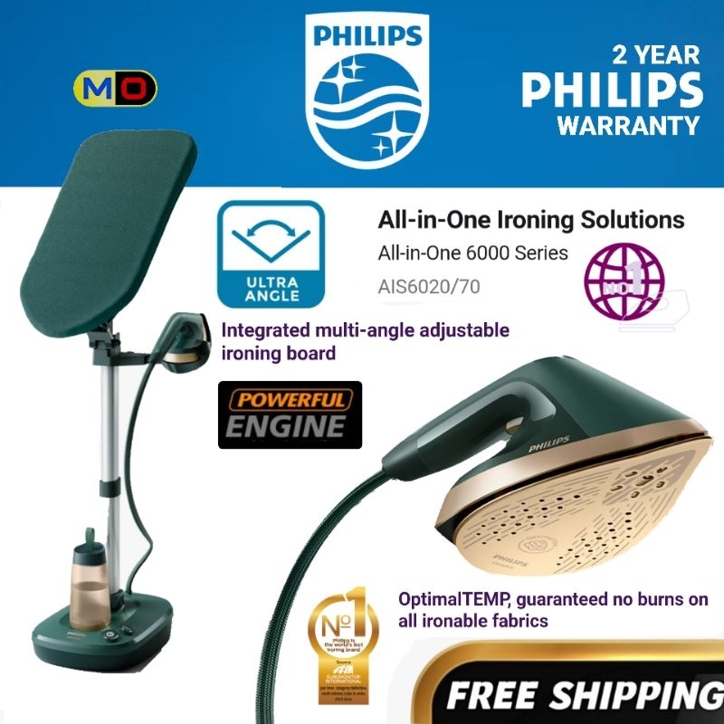 [NEW] Philips All In One Iron 6000 Series Stand Steamer Garment Care ...