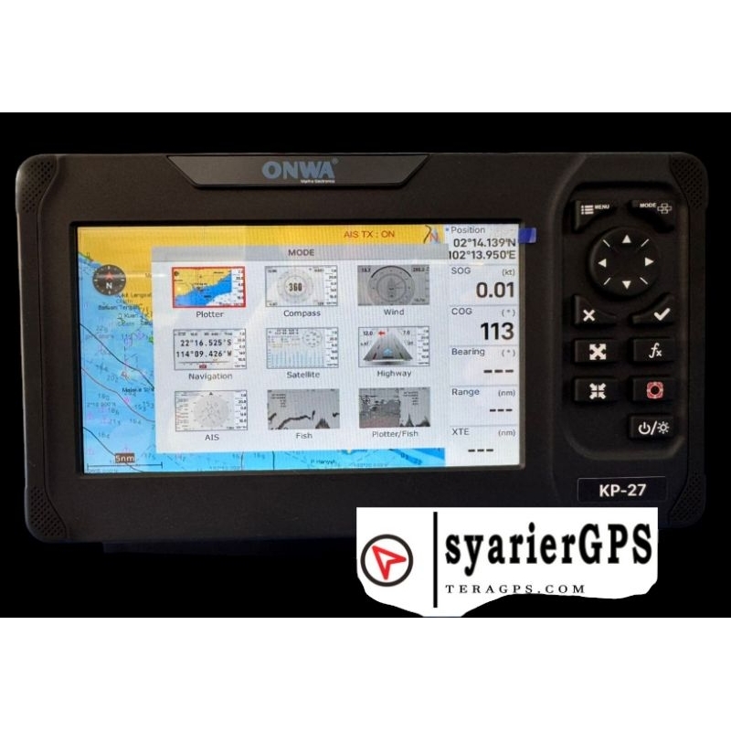 Onwa KP-27A with 7-inch GPS Chart Plotter with Class B+ AIS Transponder | Shopee Malaysia