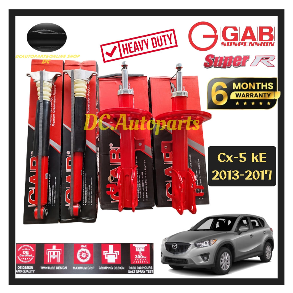 ORIGINAL GAB SUPER R HEAVY DUTY MAZDA CX5 CX-5 KE 2.0 2.5 2013-2017 FRONT OR REAR SHOCK ABSORBER ...