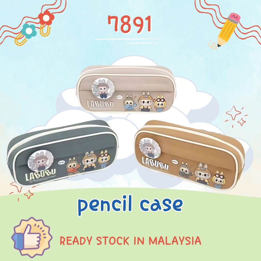 ( 7891 ) Labubu Collection Pencil Case / Unisex School Sekolah Tadika ...