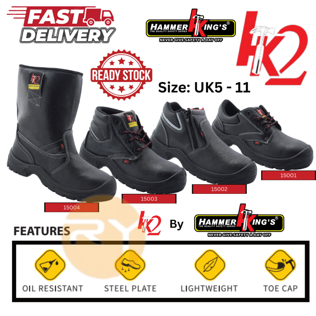 Hammer King's HK2 Economic Range Mens Safety Shoes, Steel Toe Cap ...