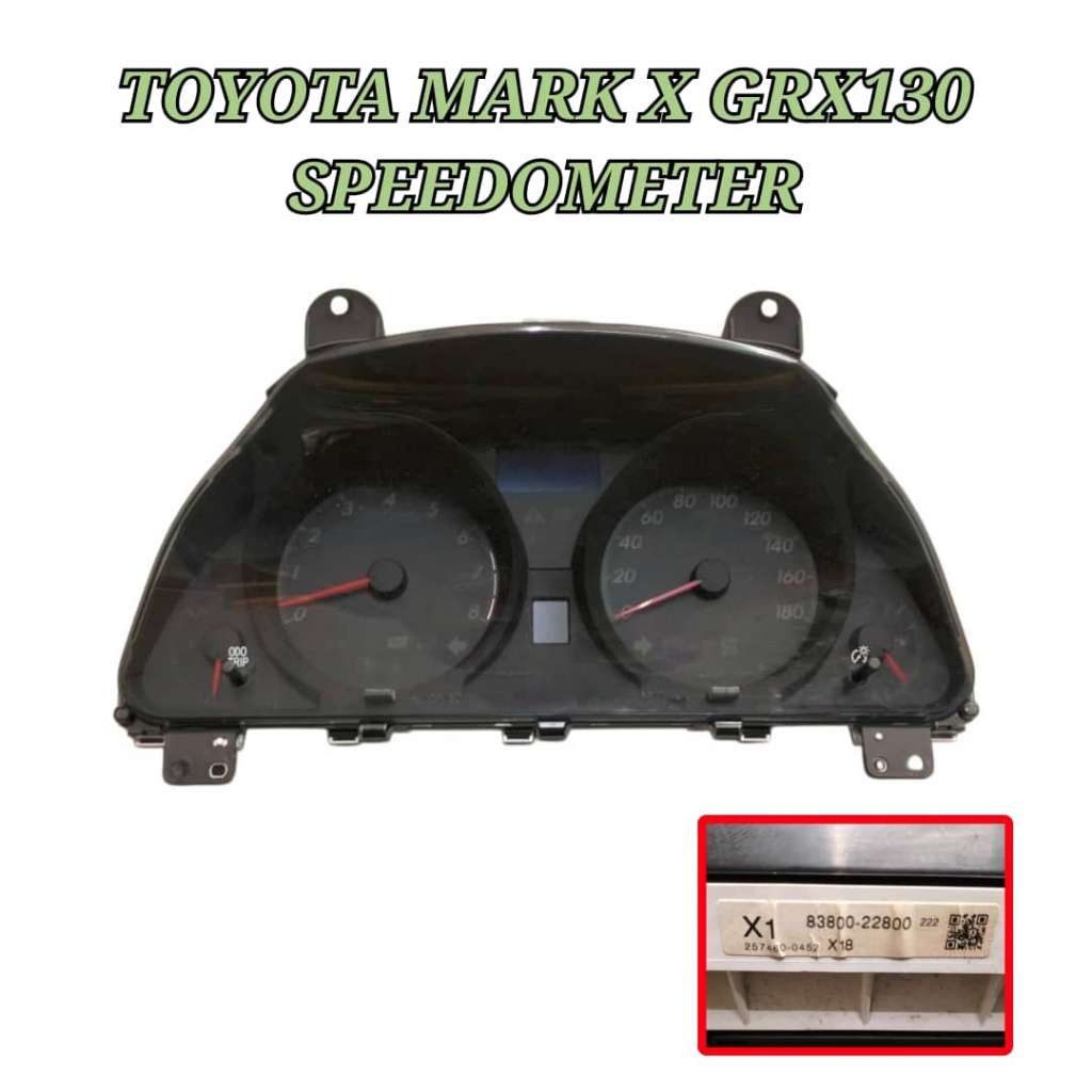Speedometer / Cluster Meter Toyota Mark X GRX130 09-19 Cluster Meter ...