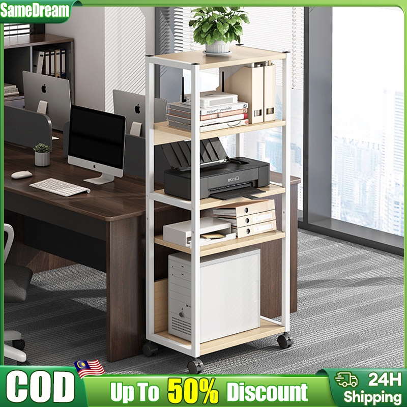 💼Storage Rack Rak Fail Pejabat Printer Mordern Office Movable Multi ...