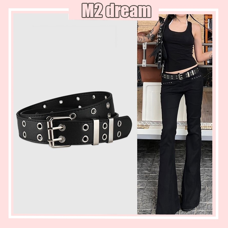 【READY STOCK】2024 New Ins Punk Belt Simple And Versatile Punch-Free ...