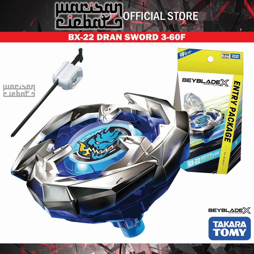 Takara Tomy Beyblade X BX-22 DranSword 3-60F Entry Package | Shopee Malaysia