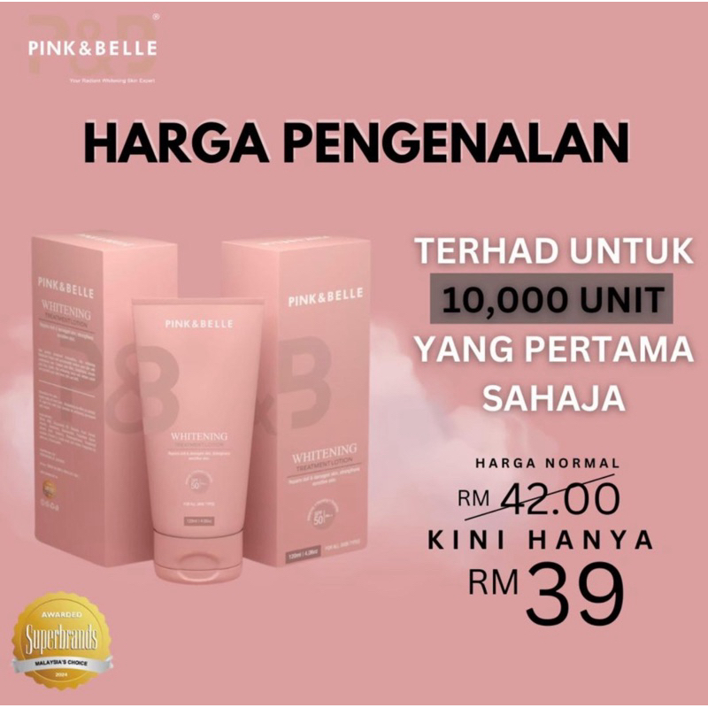 𝗢𝗥𝗜𝗚𝗜𝗡𝗔𝗟💯 PINK&BELLE Blackpink Edition Whitening Booster Putih ...