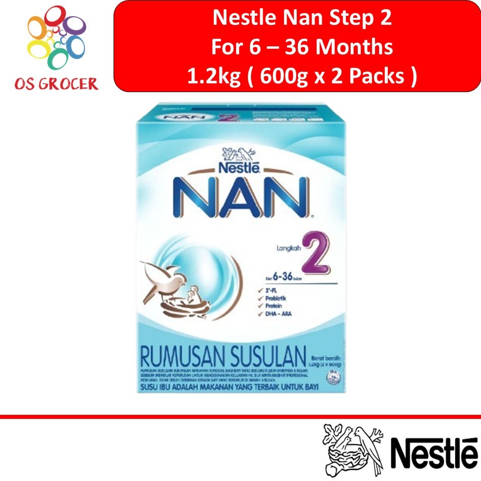 Nestle Nan Pro Step 2 For 6 To 36 Months 1.2kg Expire 02-2025 | Shopee ...