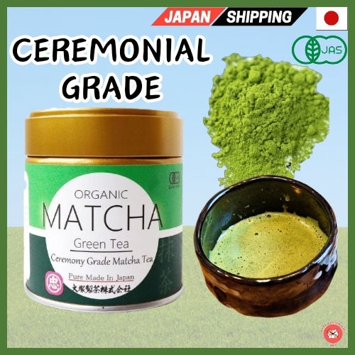ORGANIC CEREMONIAL GRADE matcha powder green tea yield-30g(can),50gู&100g(bag) Direct from JAPAN ...