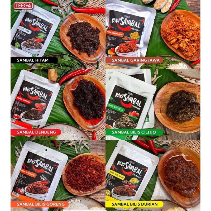 Teega Aneka Sambal/Sambal Hitam Lipis/Sambal Dendeng/Sambal Bilis ... Teega Aneka Sambal/Sambal Hitam Lipis/Sambal Dendeng/Sambal Bilis ...