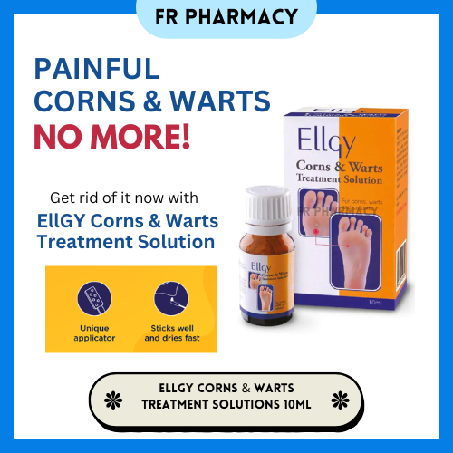 [PROMO] HOE ELLGY CORNS & WARTS SOLUTION 10ML, NO MORE PAINFUL!. EXPIRY ...