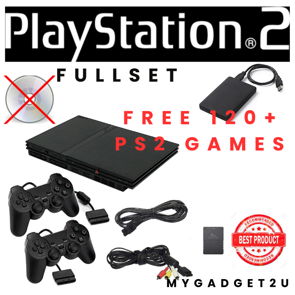 Oroginal Sony Playstation 2 Fullset sekali Hard disk Free 160++ PS2 ...
