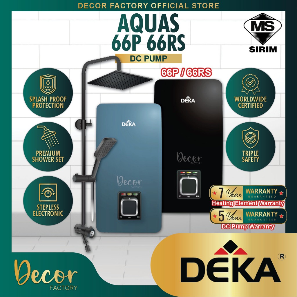 DEKA AQUAS 66P l DEKA AQUAS 66RS DEKA Aquas Series Water Heater With ...