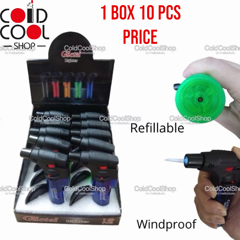 GLICTEL TORCH Windproof Jet Flame Lighter (10PCS) 🔥Ready stock🔥 大支防风打火机 ...