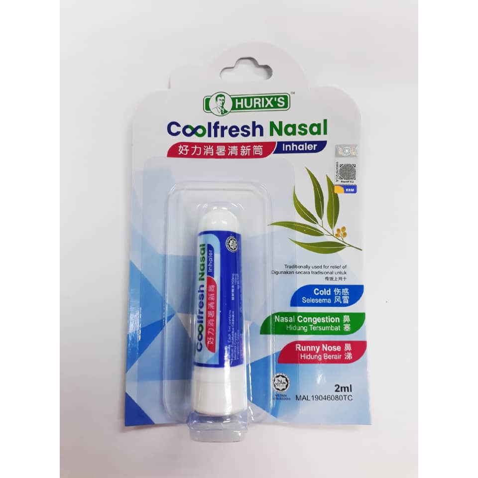 HURIX'S Coolfresh Nasal Inhaler (2ml) | Shopee Malaysia