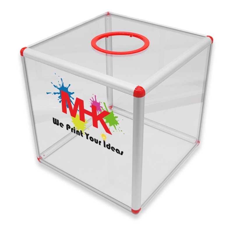 Lucky Draw Box Transparent Acrylic Suggestion Box Donation Box Lottery ...