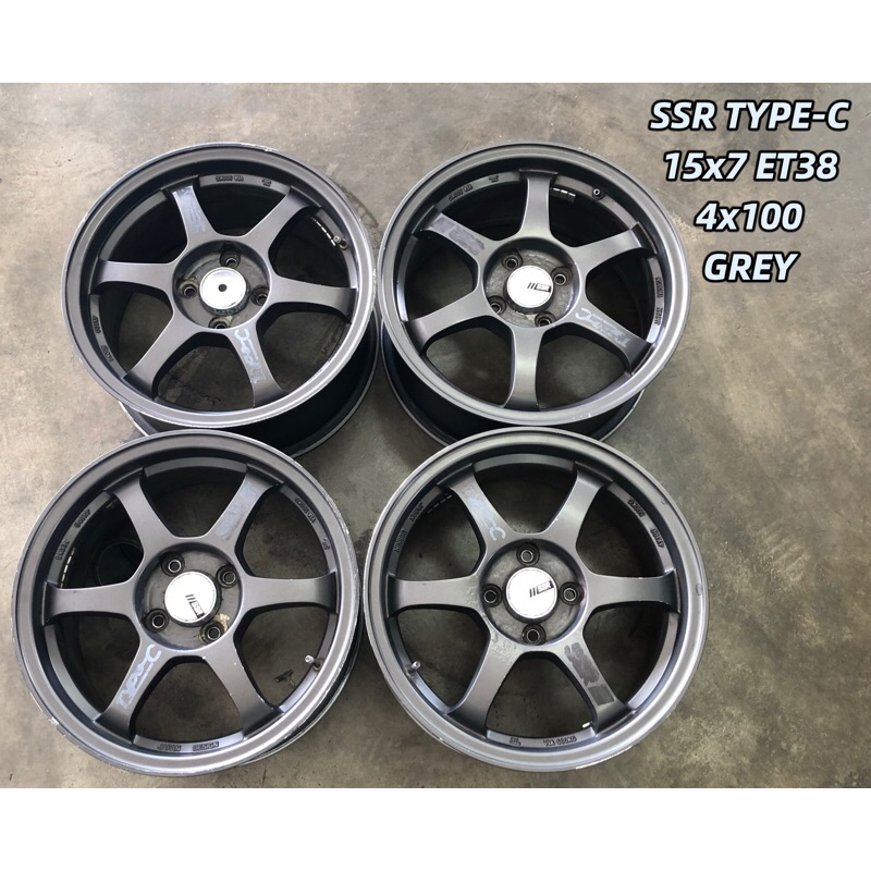 USED RIM SSR TYPEC 15 INCH FOR MYVI ALZA SAGA FLX BLM WIRA JAZZ CITY ...