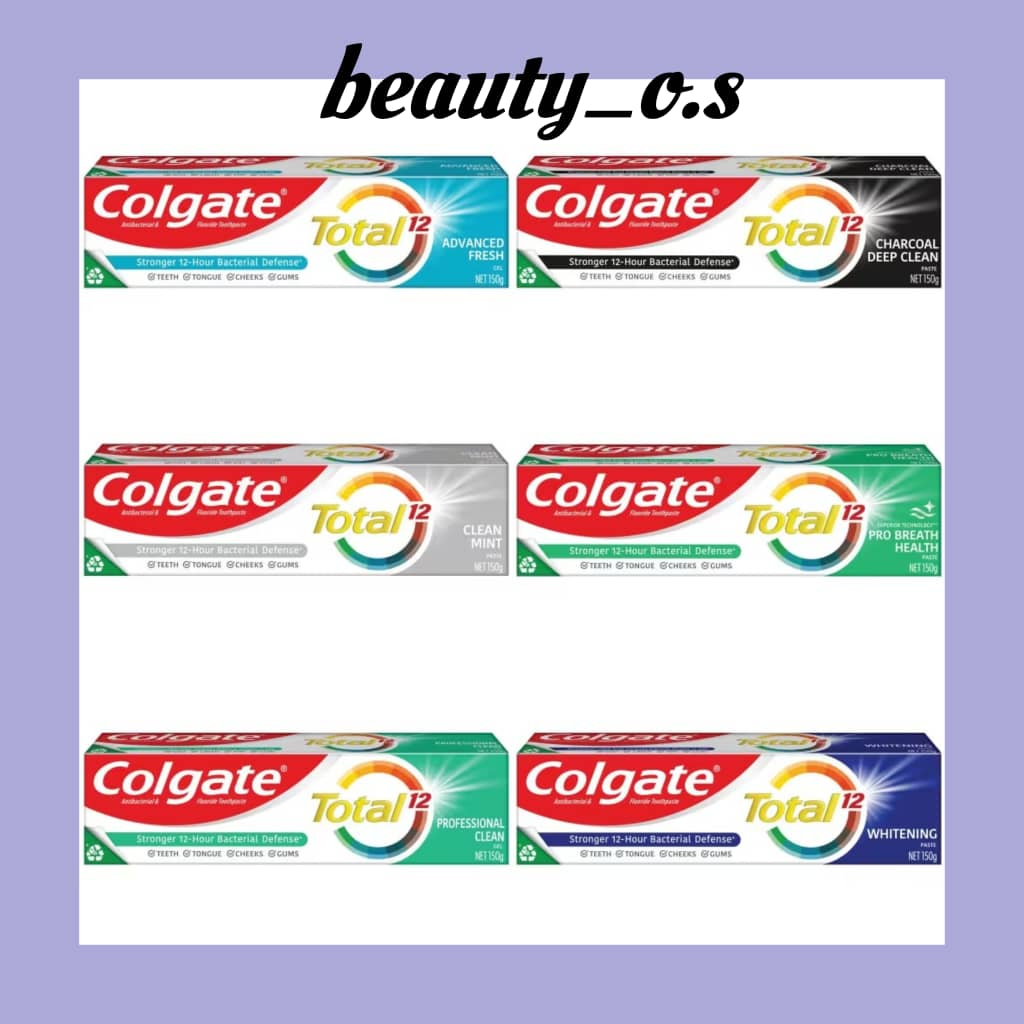 COLGATE TOTAL 12 TOOTHPASTE 150G - ADVANCED FRESH/ CHARCOAL DEEP CLEAN ...