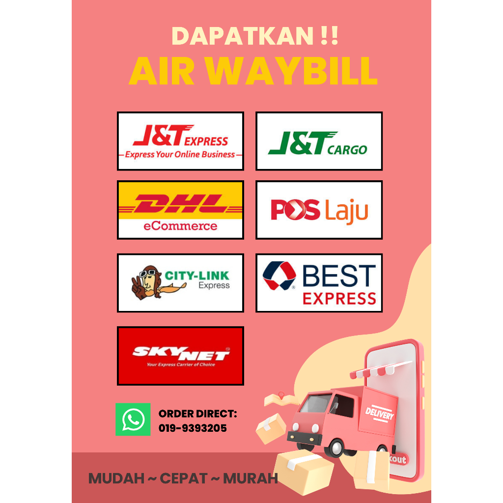 🔥AWB 🔥Air Waybill Mudah Cepat Murah | Maks 3kg | format PDF🔥🔥 ...