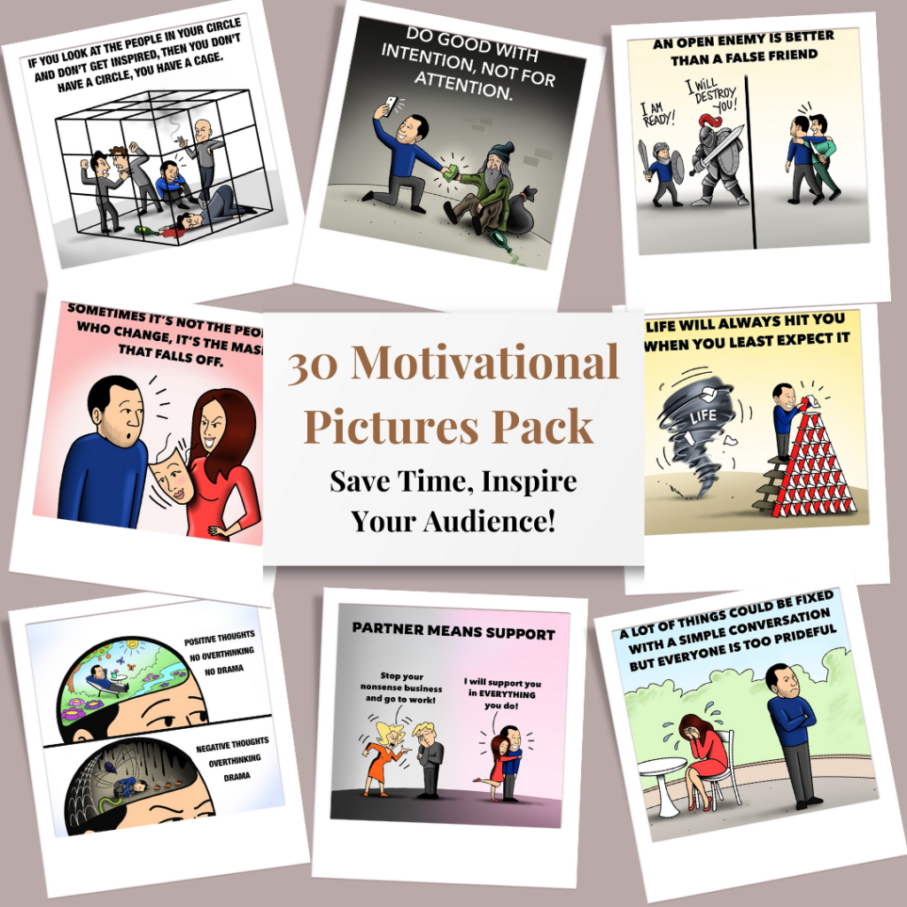 30 Motivational Pictures Pack Perfect for Facebook & Instagram Pages ...
