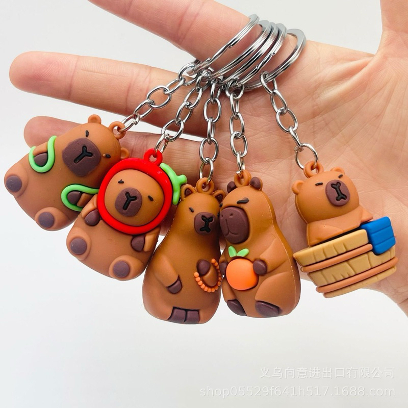 Capybara Keychain Kapibala Key Ring For Free Gift Souvenirs | Shopee ...