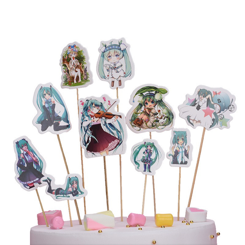 IMOCHI 初音未来纸卡蛋糕插件 Miku cake topper | Shopee Malaysia
