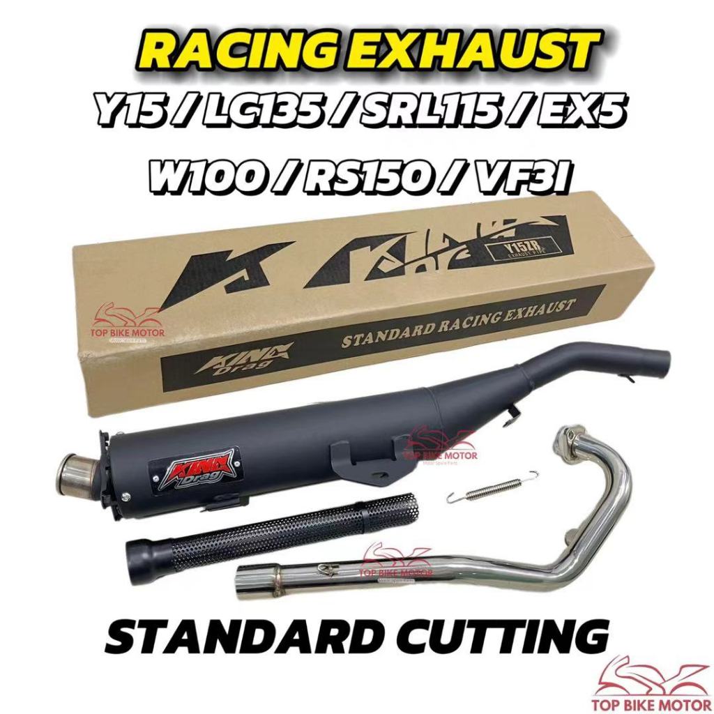 KING DRAG RACING EXHAUST EKZOS PIPE STANDART CUTTING Y15 V1 V2 Y15ZR ...