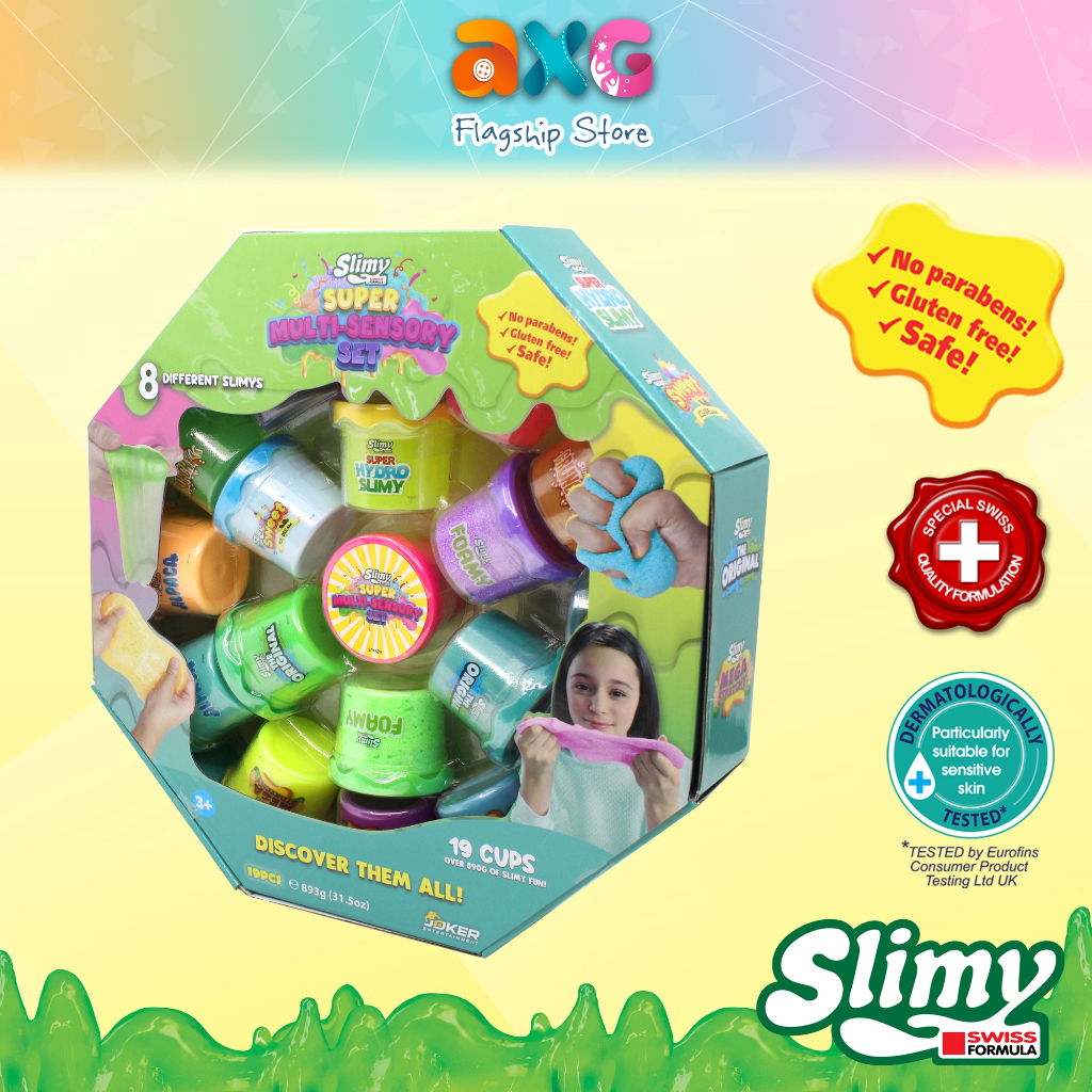 Slimy Super Multi Sensory 56G Octagon 19 Piece Pack Assortment Pack ...