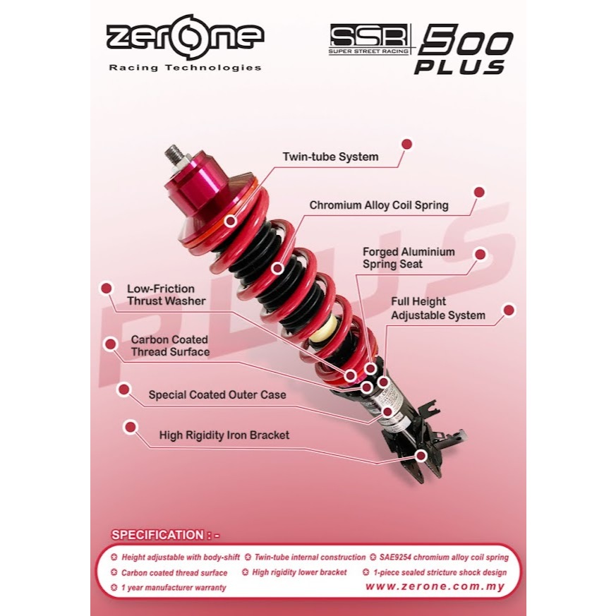 TOYOTA ALPHARD/VELLFIRE AGH30/GGH30 15+ ZERONE SSR500 PLUS HI LO ...