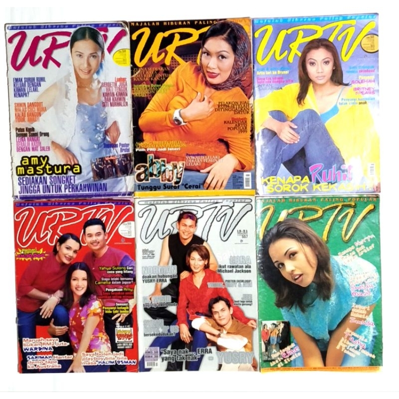 MAJALAH URTV AMY MASTURA ABBY RUHIL WARDINA SARIMAH HALIM OSMAN NORMAN ...