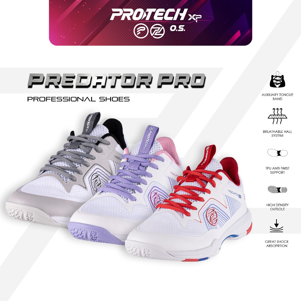 PROTECH Advanced Badminton Court Shoes Predator Pro | Shopee Malaysia