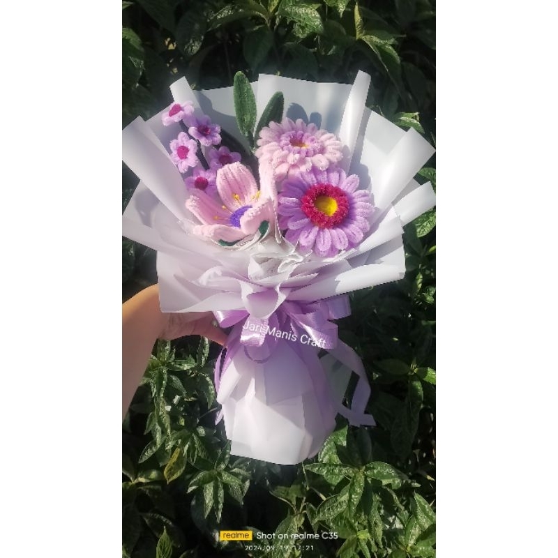 Bouquet Bunga Dawai Bulu kawat bulu handmade | Shopee Malaysia