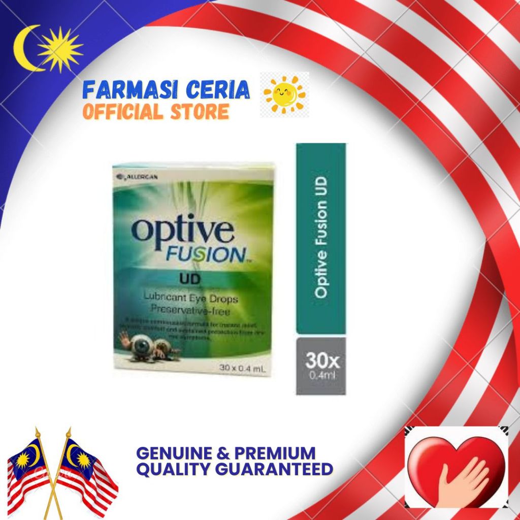 ALLERGAN OPTIVE FUSION UD EYE DROPS 30X0.4ML | Shopee Malaysia