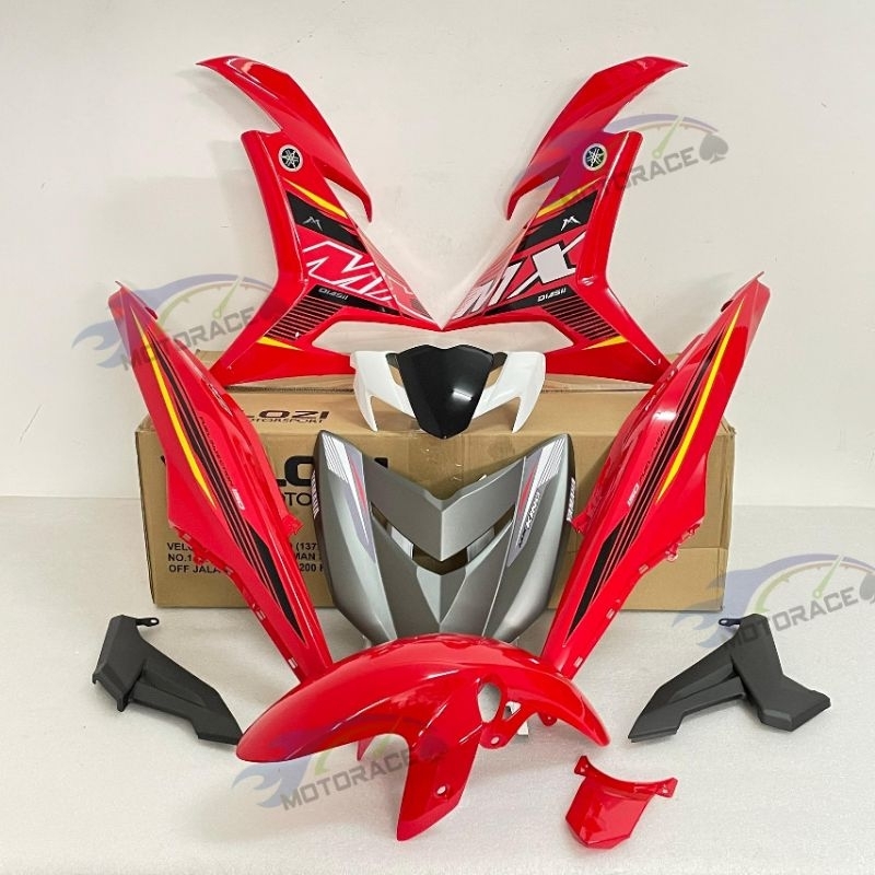 VELOZI RACING BODY COVER SET Y15ZR YAMAHA V1 V2 Y15 MX KING RED SUN ...