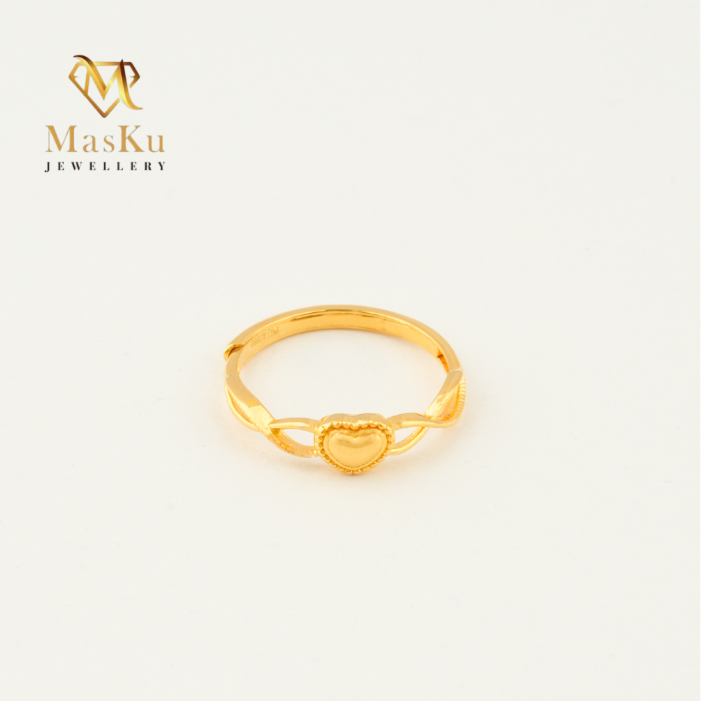 Masku Jewellery 999 Adjustable Ring / 999 Cincin Love MKJR181092 ...