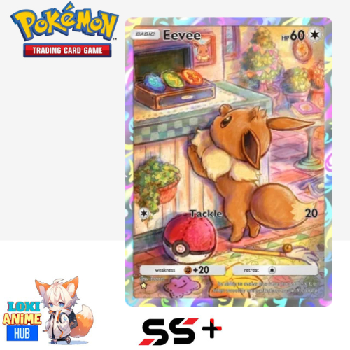 EEVEE SAR SIR AA Pocket tcg Physical card Gred SS+ PTCG TCG pokemon ...
