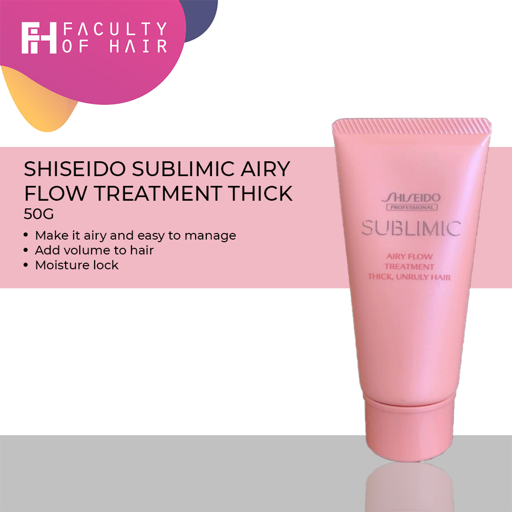 Shiseido Sublimic Airy Flow Thick, Unruly Hair Treatment 50g | Shopee Malaysia