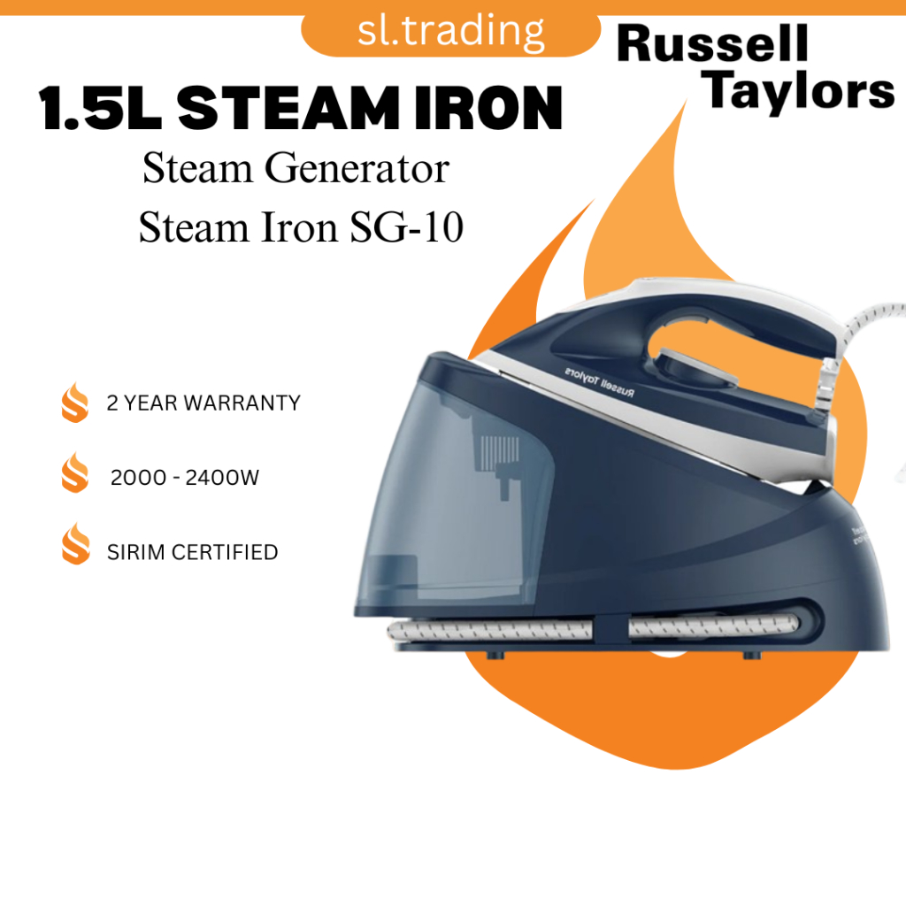 RUSSELL TAYLOR Steam Generator Steam Iron (1.5L) SG10 | Shopee Malaysia
