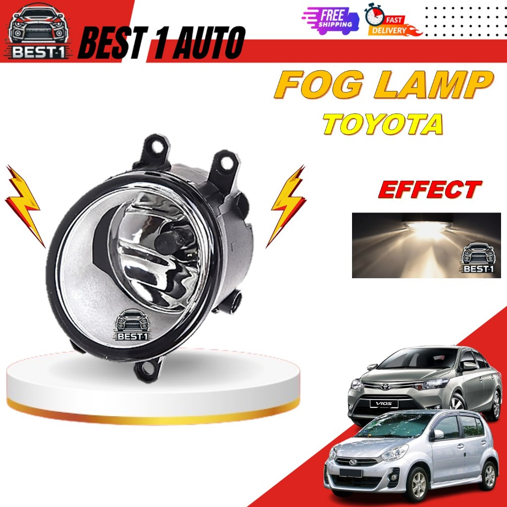 PREMIUM Perodua Toyota Fog Lamp Spotlight Myvi Alza Bezza Vios Camry Altis Alphard Wish Vellfire ...