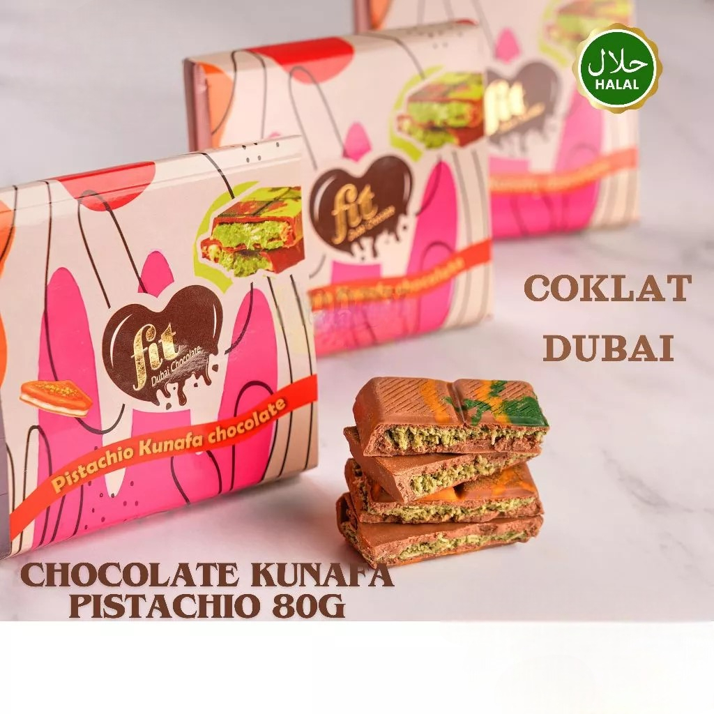 Chocolate Kunafa Dubai 80g / 200g - Asli Diimport dari Dubai - [Expired ...