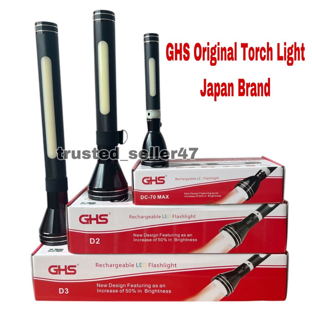 GHS Original Rechargeable Japan Brand Led Torch Light Flash Light ...