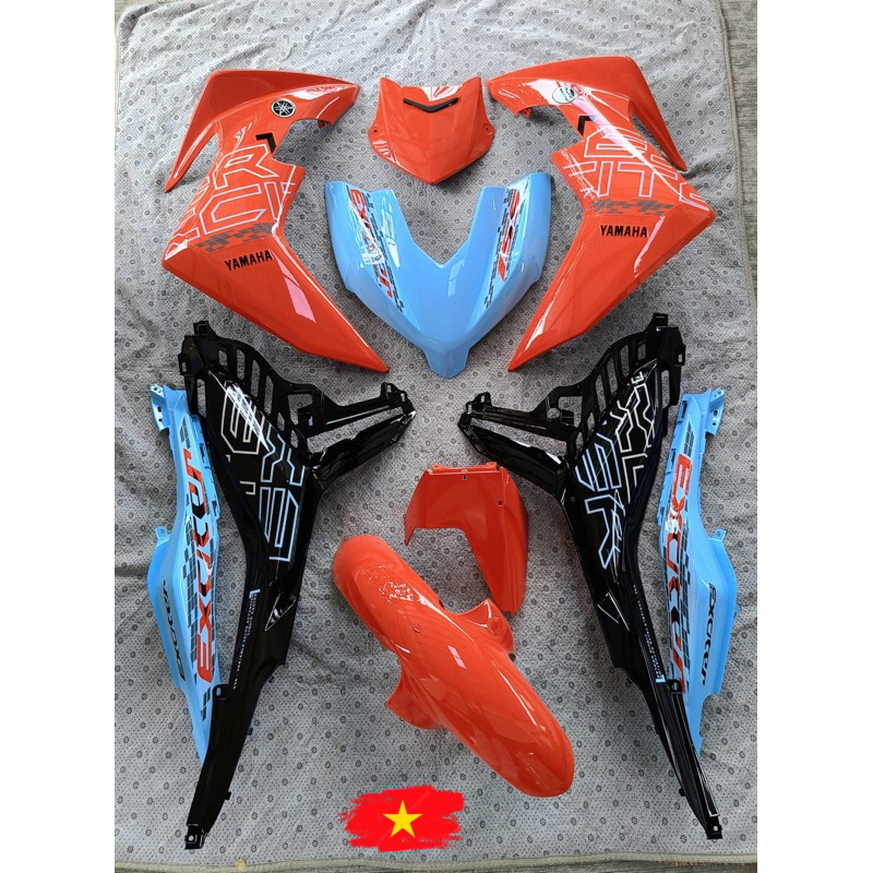 🇻🇳EXCITER HLY COVER SET CUSTOM YAMAHA Y16ZR V1/V2 SKY BLUE OREN（SIAP ...