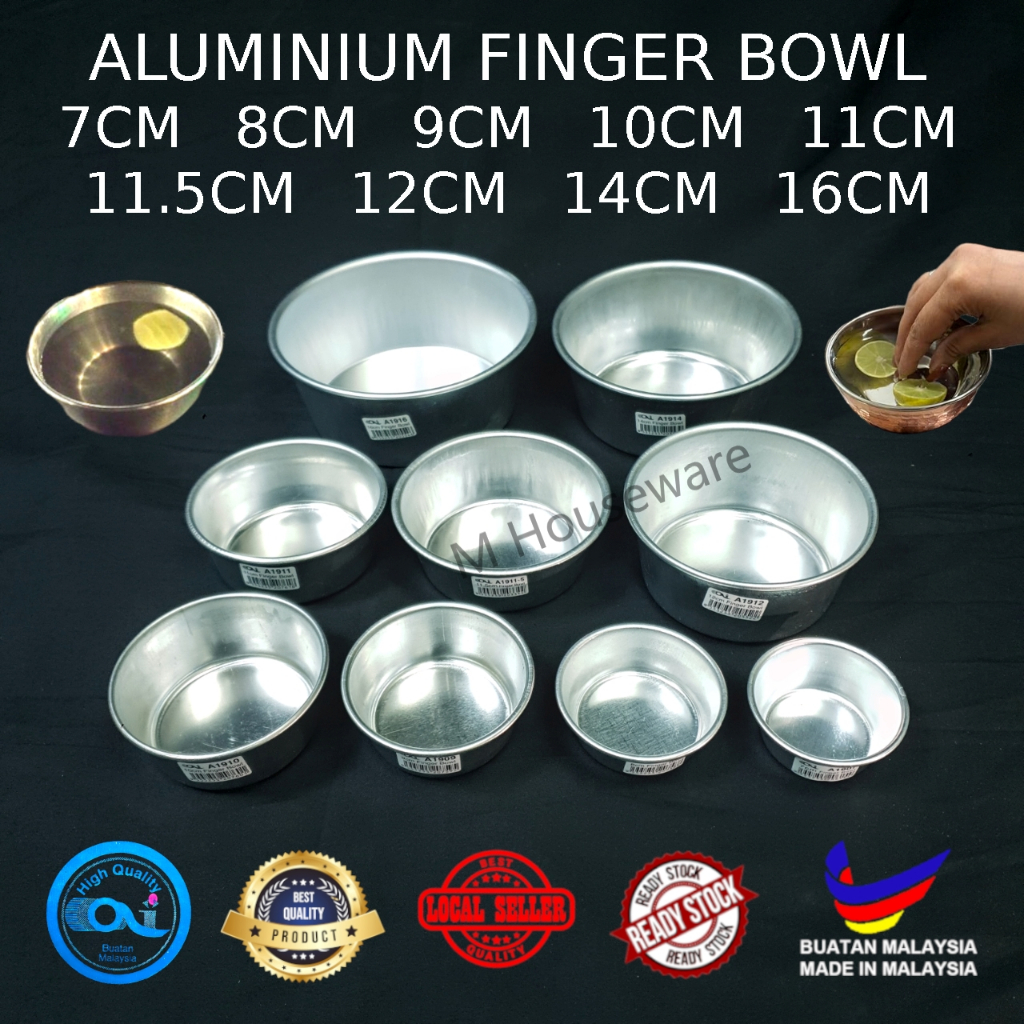 Aluminium 7cm~16cm Finger Bowl Nasi Kukus Acuan Kuih Acuan Bulat Loyang ...
