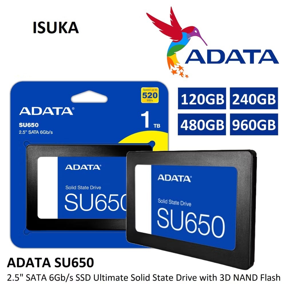 ADATA SSD 120GB 240GB 480GB 960GB SSD SU650 SATA 2.5 SSD PNY SSD ...