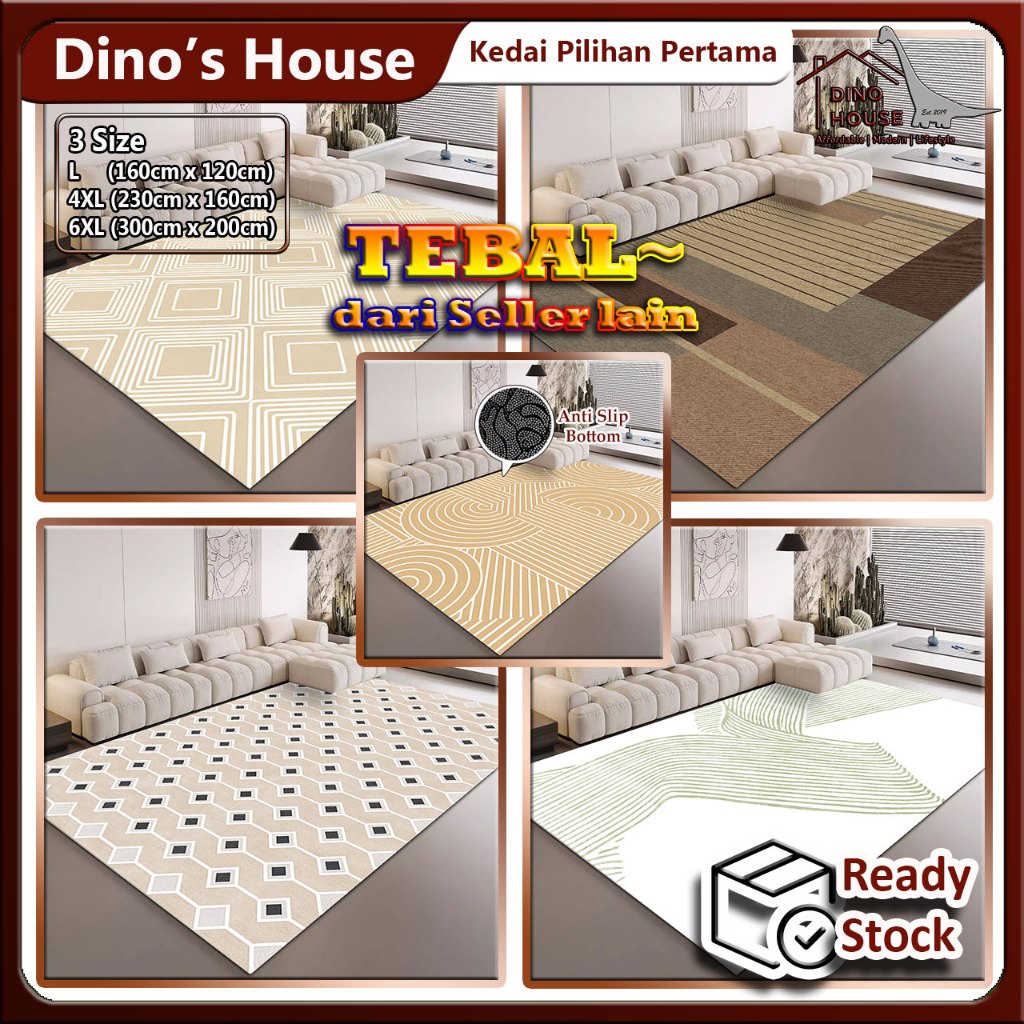 (C) 🇲🇾👍DESIGN MODEN (L/4XL/6XL) Nordic/Muji/Scandinavian style carpet ...