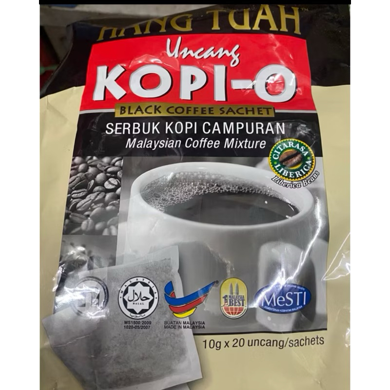 Hang Tuah uncang Kopi-o (10gX20pcs) | Shopee Malaysia