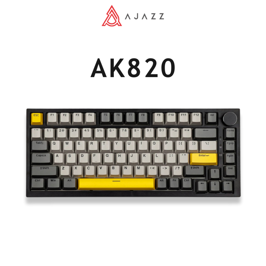 AJAZZ AK820/ AK820 Pro Wireless Gasket Mount Mechanical Keyboard 3 ...