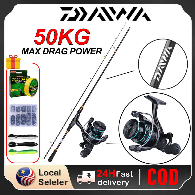 Shimano Reel Fishing Rod Set Combo Barang Mancing Set Joran Pancing ...
