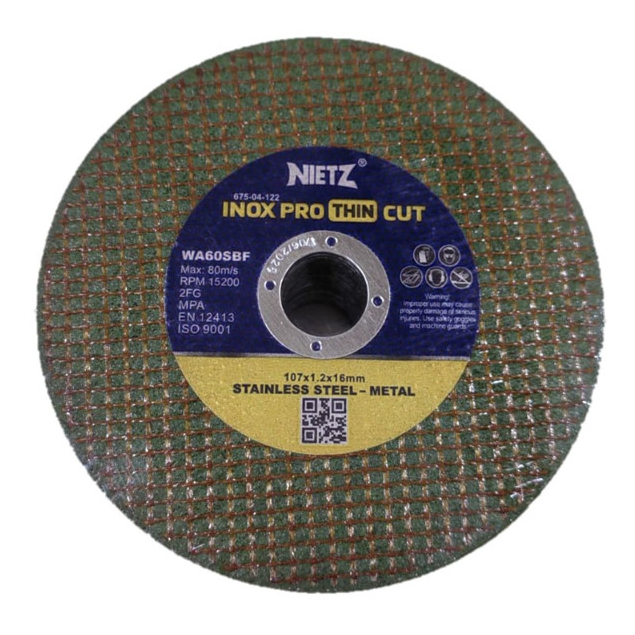 NIETZ 4" X 1.2mm STAINLESS STEEL CUTTING DISC / CUTTING WHEEL (GREEN ...
